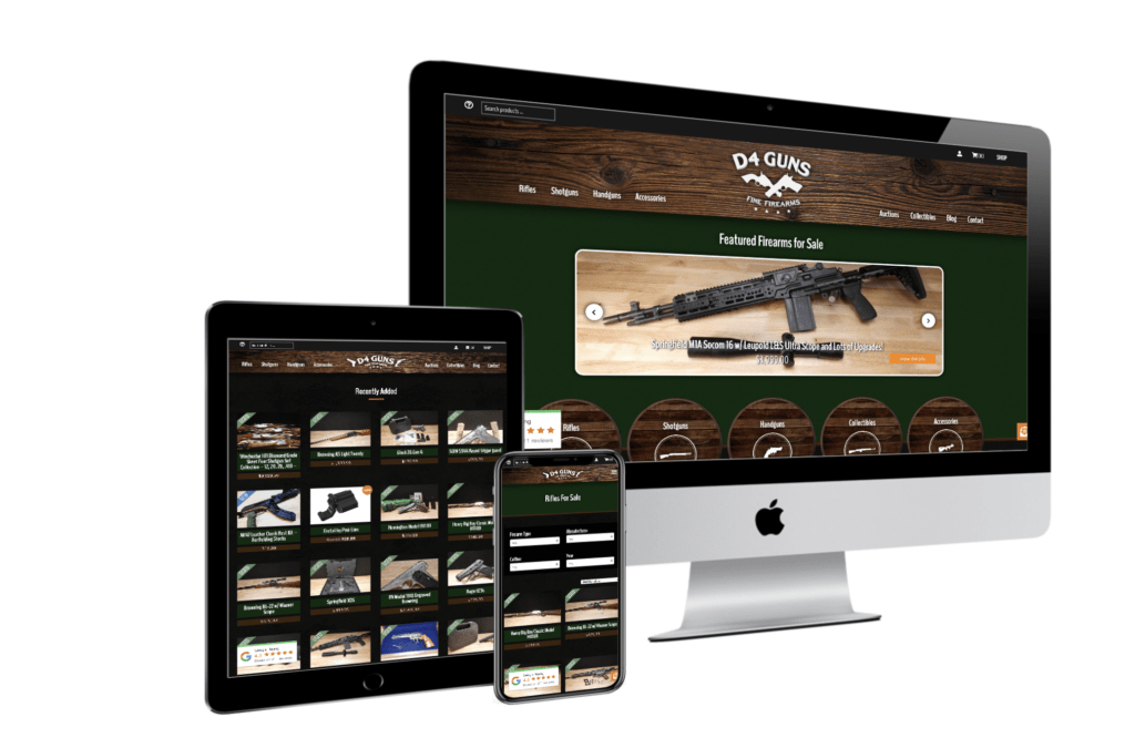 D4-Guns-Website-Design | D4 – Independent Venture Studio